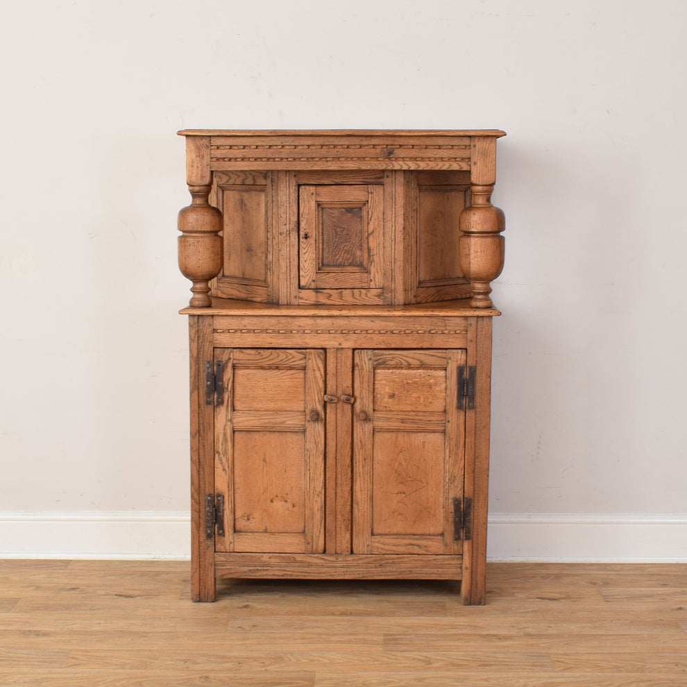 Small Oak Court Cabinet – Betel Restored Furniture